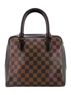 LOUIS VUITTON Damier Brera Satchel Handbag - Brown