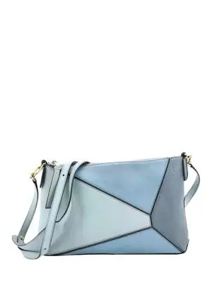 Loewe Puzzle Pochette Bag Leather - Blue