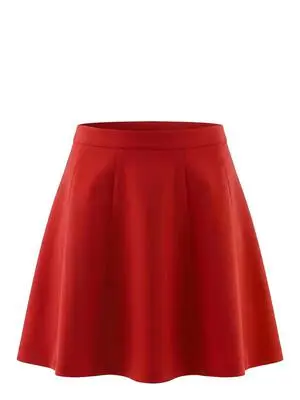 Valentino Garavani Pleated A-line Skirt - Red