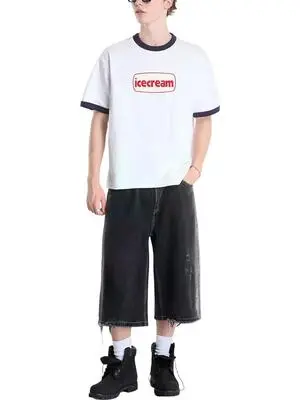 BILLIONAIRE BOYS CLUB - ICE CREAM Icecream Tub Ringer T-shirt - White