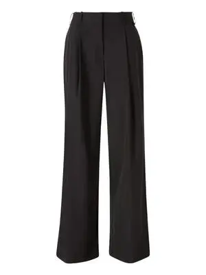 Herno Pleated Wide-leg Trousers - Black
