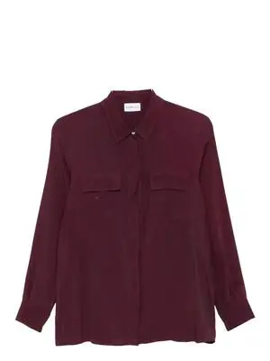 Marella Button-up Chest Pocket Shirt - Red