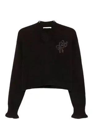 Cecilie Bahnsen Drusilla Bow-appliqué Knit - Brown
