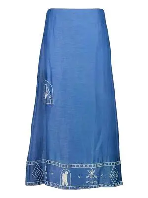 ALEMAIS ALEMAS Yasmeen Embroidered Maxi Skirt