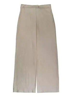 OSCAR THE COLLECTION Crinkled Wide-leg Trousers - Neutrals