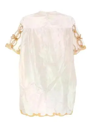 BIYAN Biyan Embellished Mesh Top