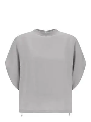 Herno Satin-finish Blouse - Grey