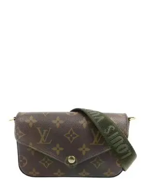 LOUIS VUITTON Félicie Strap & Go Cross Body Bag - Brown
