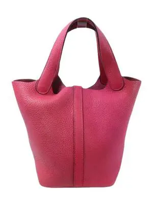 Hermès Hermès Picotin Leather Tote Bag Pink