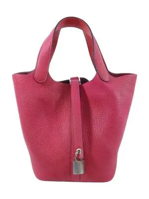 Hermès Picotin Leather Tote Bag - Pink