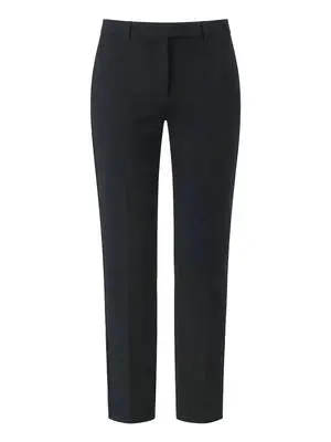 Max Mara Pressed Crease Straight-leg Trousers - Black