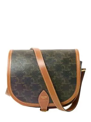 Celine Mini Folco Triomphe Messenger Bag - Brown