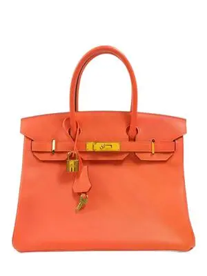 Hermès Birkin 30 Epsom Leather Handbag - Orange