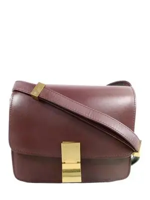 Celine Small Classic Box Shoulder Bag - Red