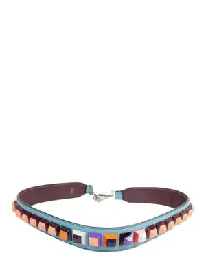 Fendi Studded Leather Bag Strap - Blue