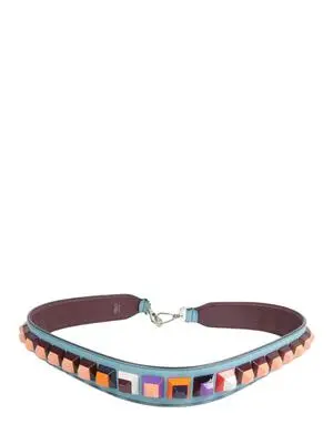 Fendi Studded Leather Bag Strap - Blue