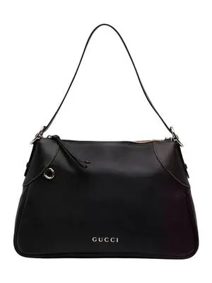 Gucci Gg Emblem Shoulder Bag - Black