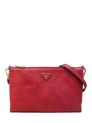Prada Vitello Daino Crossbody Bag - Red