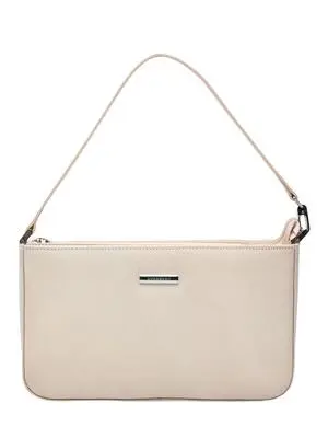 Burberry Leather Shoulder Bag - Neutrals