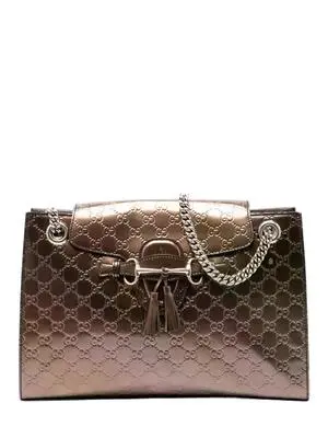 Gucci Large Emily Shoulder Bag - Brown