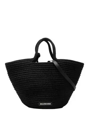 Balenciaga Small Ibiza Basket Bag Satchel - Black