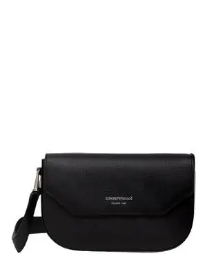 Emporio Armani 1981 Mini Leather Shoulder Bag - Black