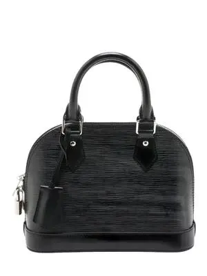LOUIS VUITTON Epi Alma Bb Satchel - Black