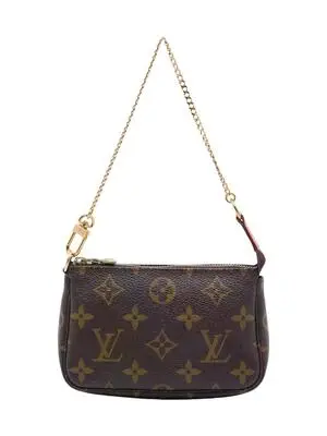 LOUIS VUITTON Monogram Mini Pochette Accessoires Handbag - Brown