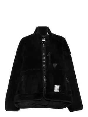 Mihara Yasuhiro Fleece Zip-up Jacket - Black