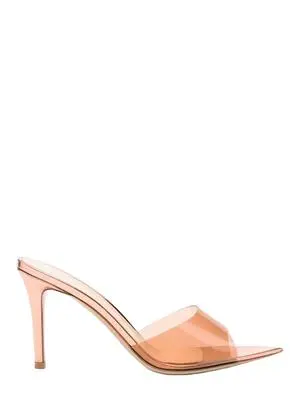 GIANVITO ROSSI Elle Open-toe Metallic Stiletto Sandals - Pink
