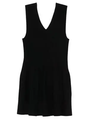 LISA YANG V-neck Mini Dress - Black