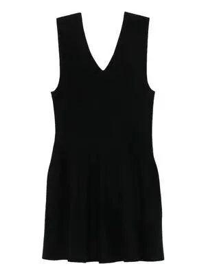 LISA YANG V-neck Mini Dress - Black