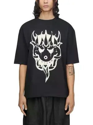Y3 Yaksha Graphic-print T-shirt - Black