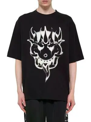 Y3 Yaksha Graphic-print T-shirt - Black