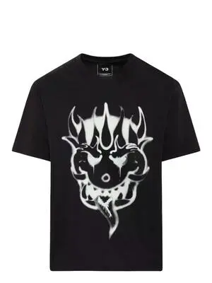 Y3 Chito Graphic-print T-shirt - Black