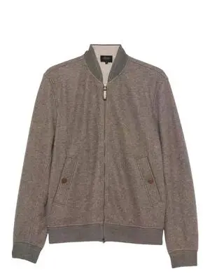 Brioni Zip-up Bomber Jacket - Brown