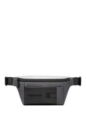 PIQUADRO Logo Plaque Belt Bag - Grey