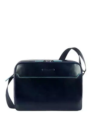 PIQUADRO Leather Backpack - Blue