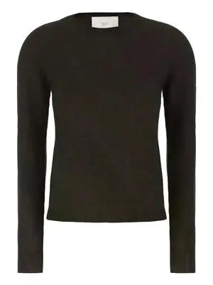 VANISE Crew Neck Long Sleeve Sweater - Brown