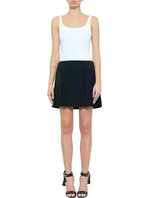 Alexander McQueen Pleated Mini Skirt - Black