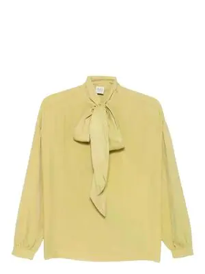 19.61 MILANO 19.61 MILANO Pussy-Bow Long Sleeve Blouse