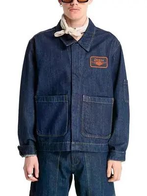 Dickies Logo-patch Denim Jacket - Blue