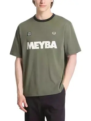 Fred Perry Logo-print Ringer T-shirt - Green