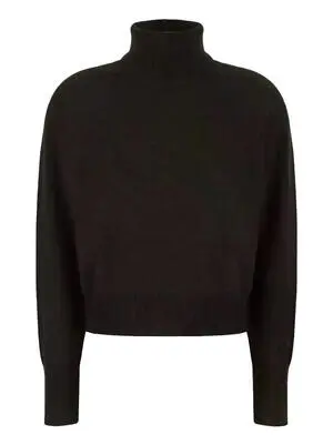 VANISE Roll Neck Cashmere Sweater - Brown