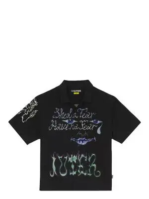 IUTER B.a.d Cuban Graphic-print Shirt - Black