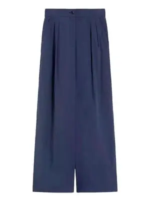 Max Mara Pleated Trousers - Blue