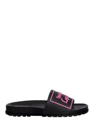 Versace Logo Slides - Black