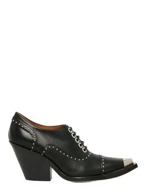 Givenchy Studded Derby Shoes With Metal Toe Cap - Black