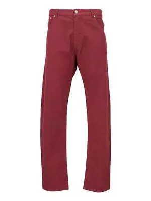 Isaia Five-pocket Straight-leg Jeans - Red