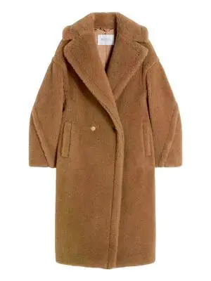 Max Mara Teddy Double-breasted Coat - Brown